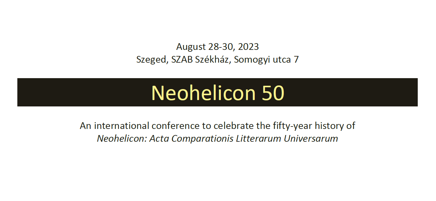 Nemzetközi konferencia a Neohelicon folyóirat fennállásának 50 ...